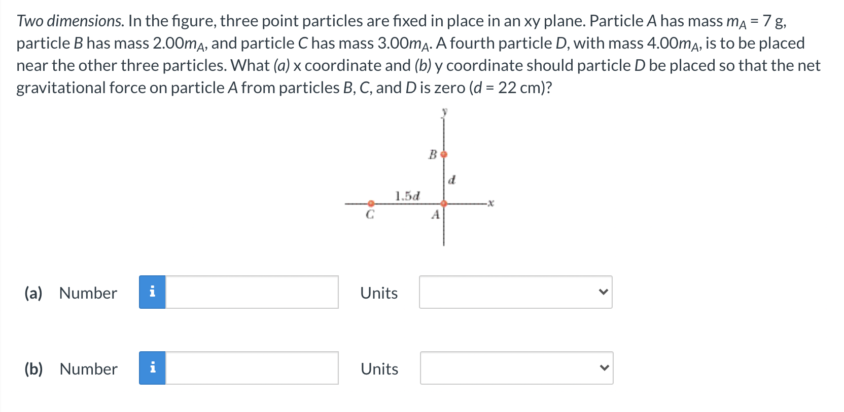 Solved Two dimensions. In the figure, three point particles | Chegg.com