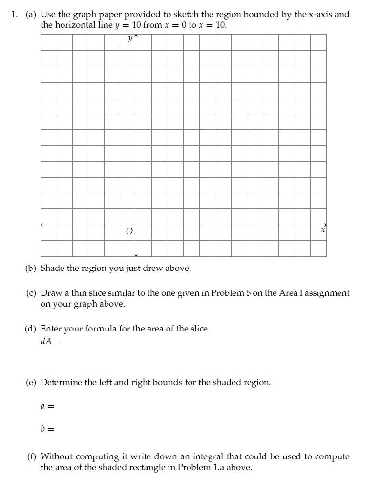 Solved 1. (a) Use the graph paper provided to sketch the | Chegg.com