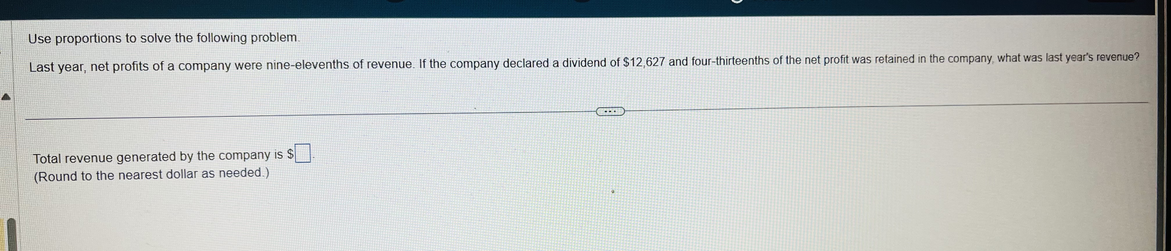 Solved Use proportions to solve the following problem.Last | Chegg.com