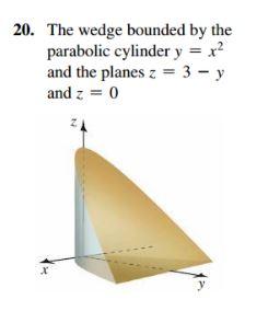 Solved 15-29. Volumes of solids Use a triple integral to | Chegg.com