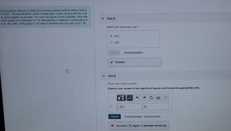 Solved Your employer asks you to build a 22-cm-long solenoid | Chegg.com