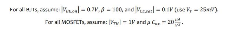 Solved Q4: For the circuits shown below, assume the | Chegg.com