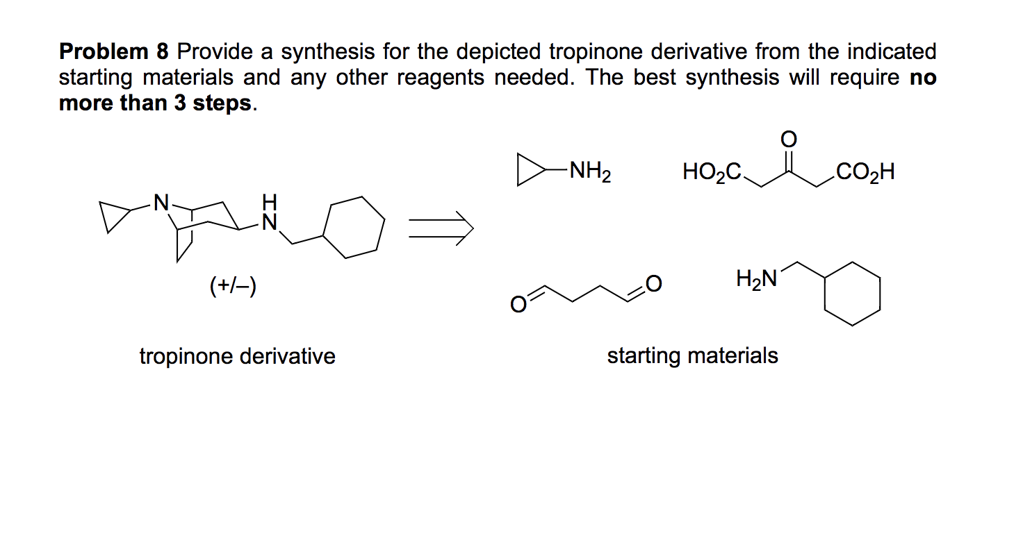 Solved Problem 8 Provide a synthesis for the depicted | Chegg.com