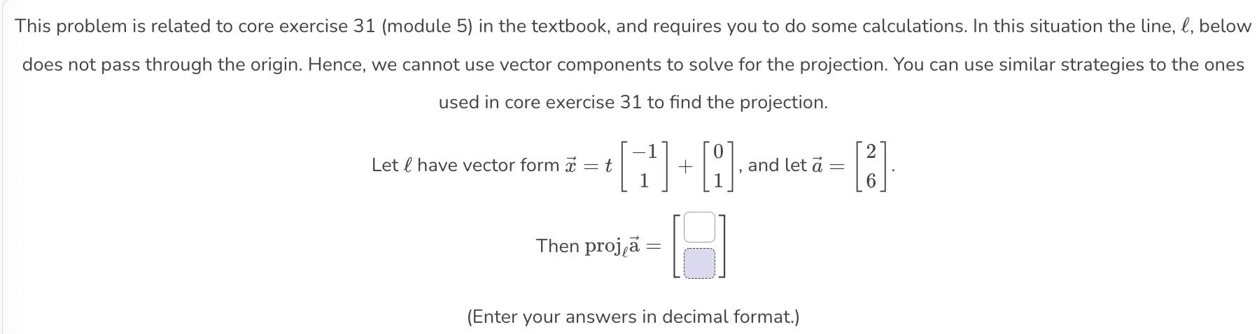 Solved This problem is related to core exercise 31 (module | Chegg.com