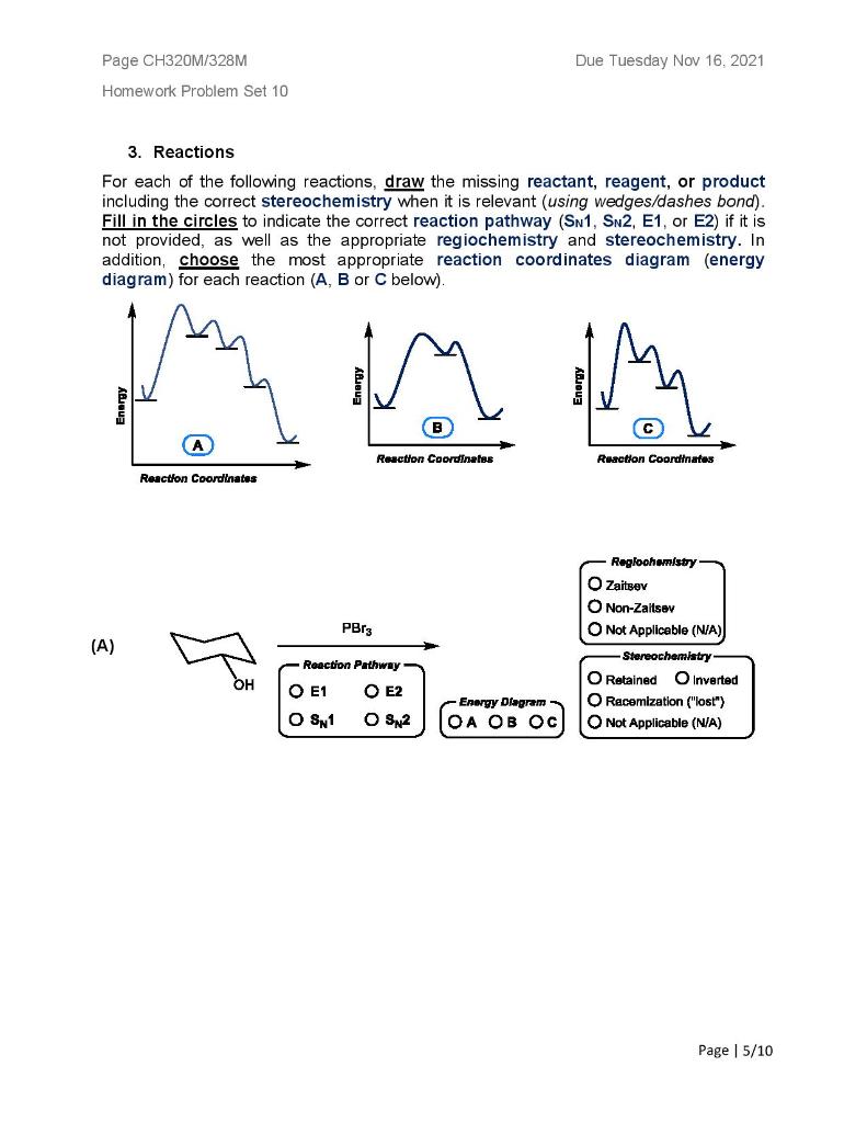 Solved Page CH320M/328M Due Tuesday Nov 16, 2021 Homework | Chegg.com