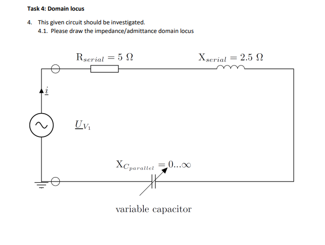 Solved Task 4: Domain locus 4. This given circuit should be | Chegg.com