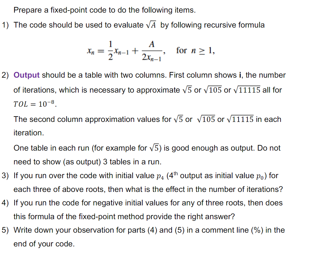 This Function Does Max N0 Iterations Of The