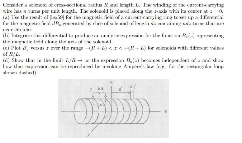 Solved Consider a solenoid of cross-sectional radius R and | Chegg.com