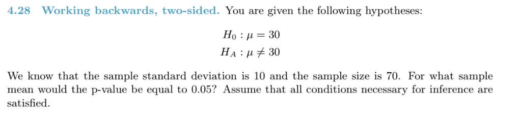 Solved 4.28 Working backwards, two-sided. You are given the | Chegg.com
