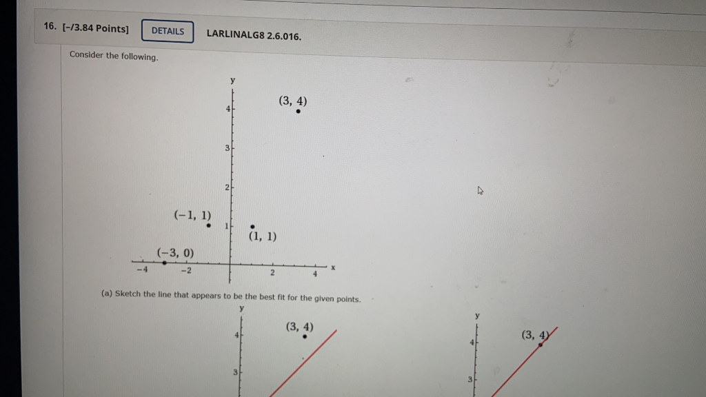 Solved (a) Sketch the line that appears to be the best fit | Chegg.com