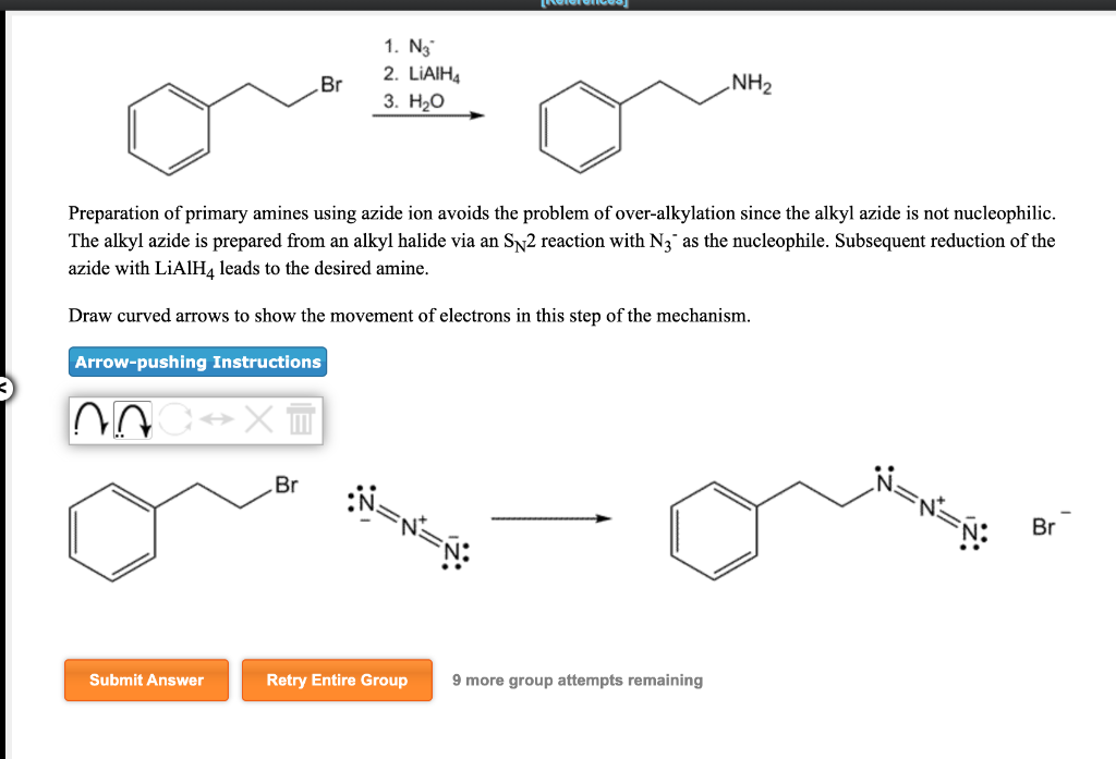 Solved INICIO 1. Ng 2. LIAIHA 3. H2O -NH₂ Preparation of | Chegg.com