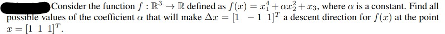 Solved Consider the function f: R3 R defined as f(x) = xi | Chegg.com