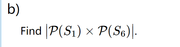 Solved a) What is S6−S1 ?∣P(S1)×P(S6)∣For any integer k, let | Chegg.com