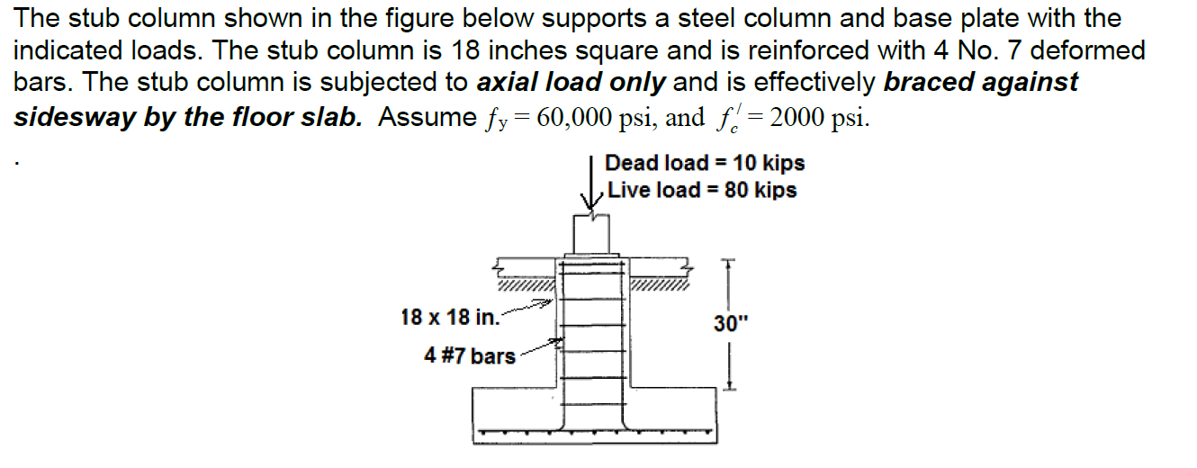 Solved 1. What is the effective length factor of the stub | Chegg.com