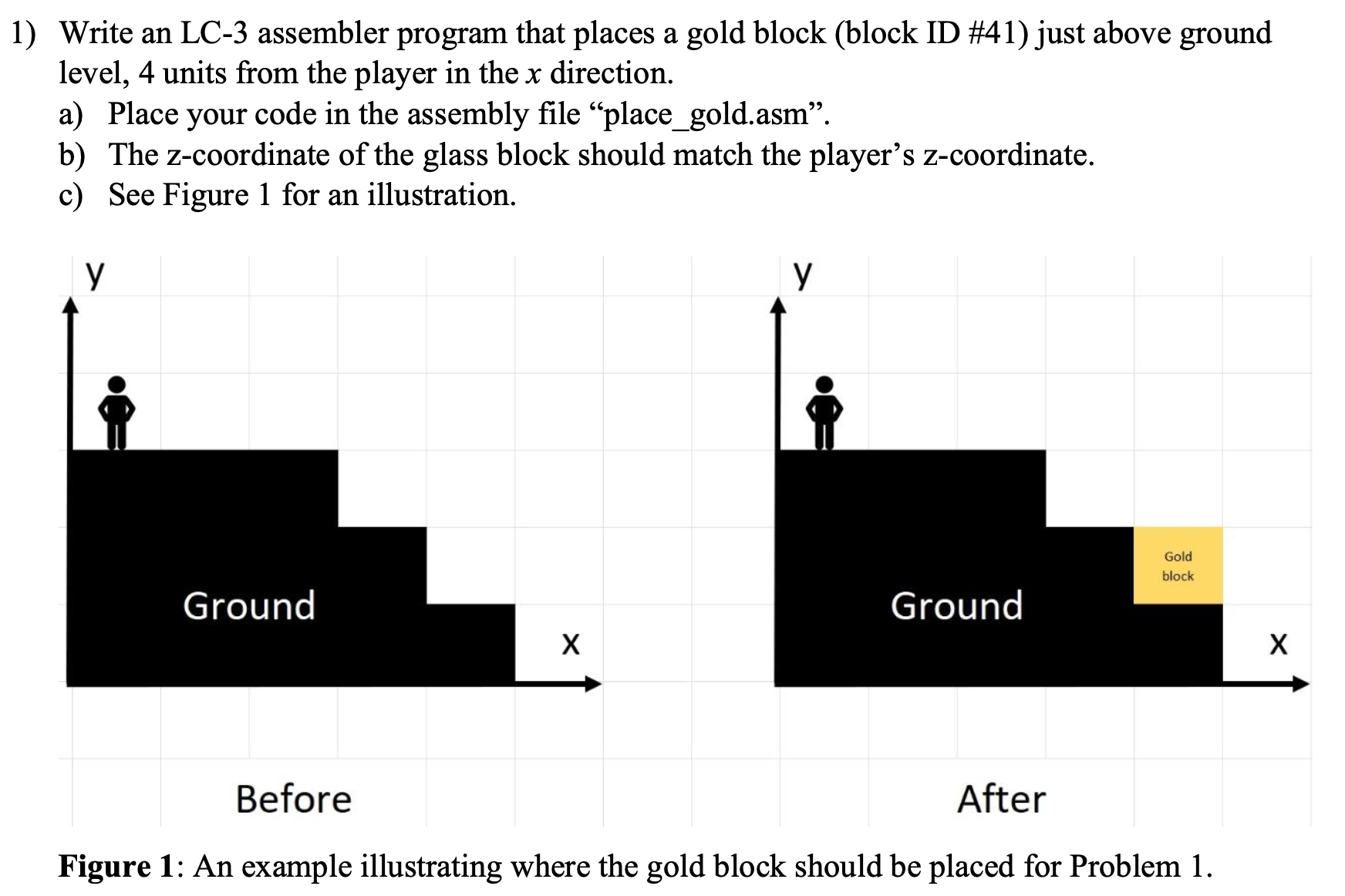 Solved 1 Write An Lc 3 Assembler Program That Places A Gold 