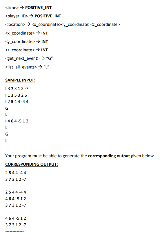 (Game Event Scheduler) In multi-player games, the | Chegg.com