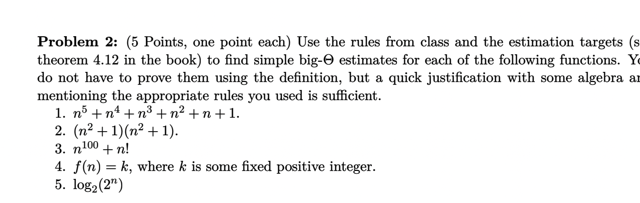 Solved Problem 2: (5 ﻿Points, one point each) ﻿Use the rules | Chegg.com