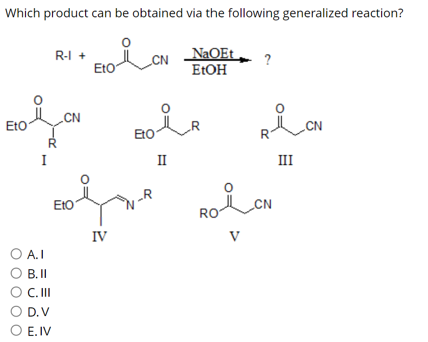 Solved Which Product Can Be Obtained Via The Following