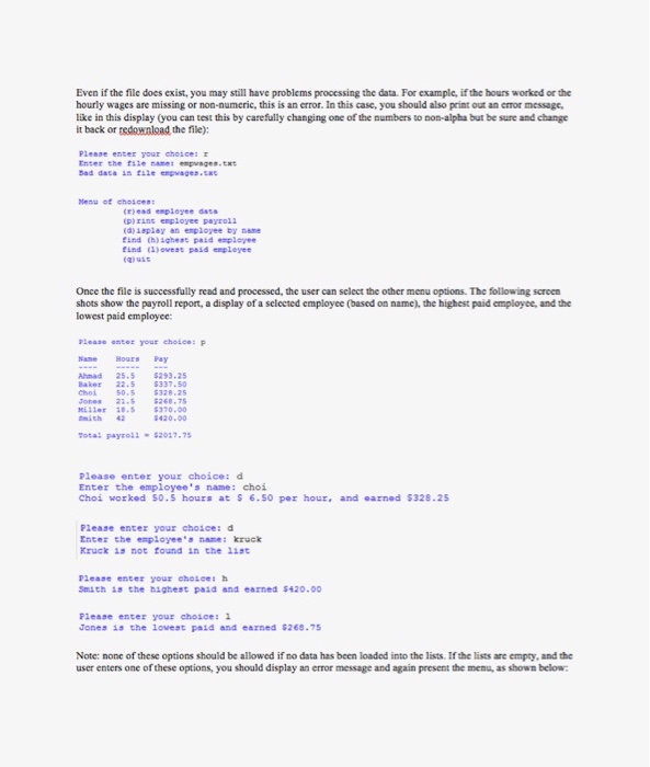 CIS 221 Module 5 (Ch6&13 PA) Employee Payroll Summary | Chegg.com