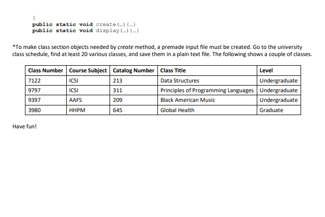 Solved For this project, you will create two ADTs: • A | Chegg.com