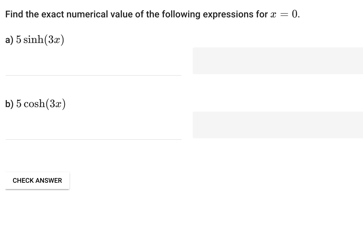 Solved Find the exact numerical value of the following | Chegg.com