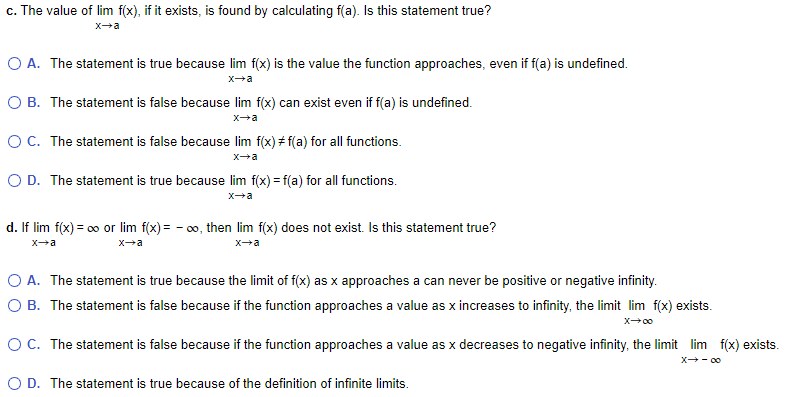 Solved Determine whether the following statements are true | Chegg.com