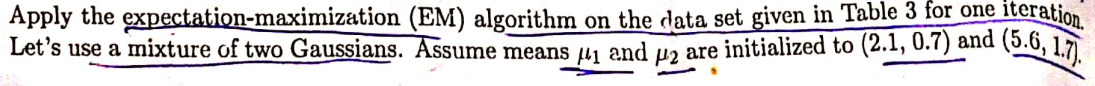 Apply The Expectation Maximization Em Algorithm On