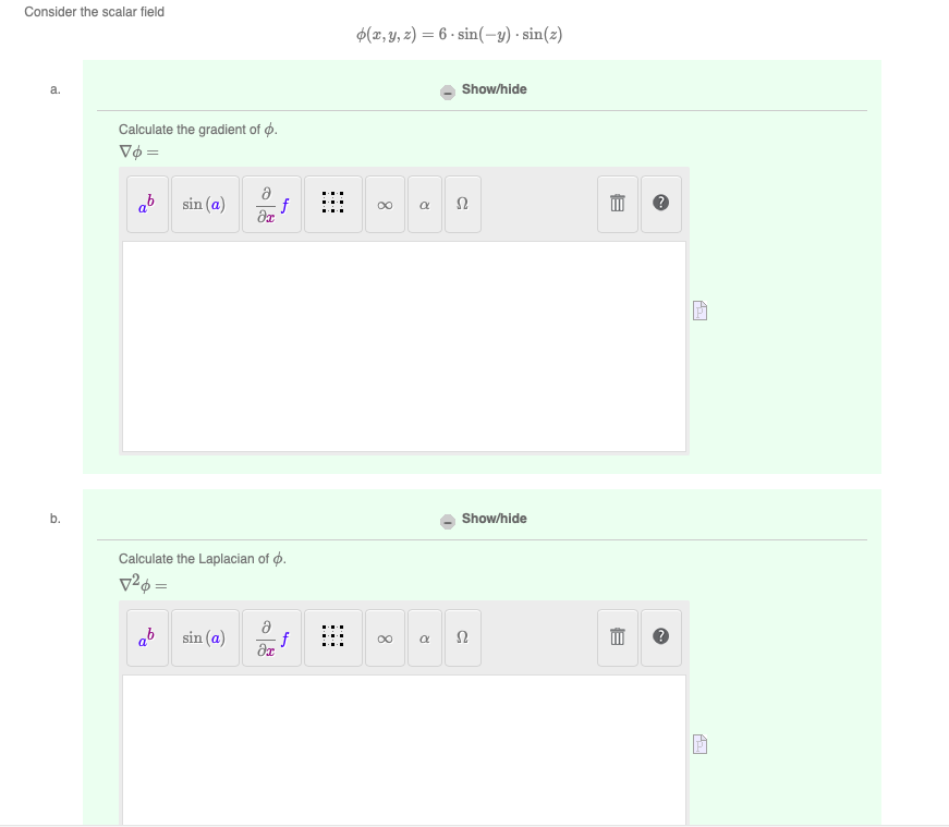 Solved 1a) Calculate the gradient 1b) Calculate the | Chegg.com