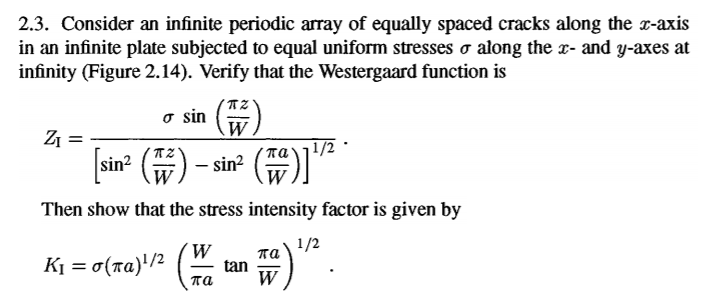 23 Consider An Infinite Periodic Array Of Equally 