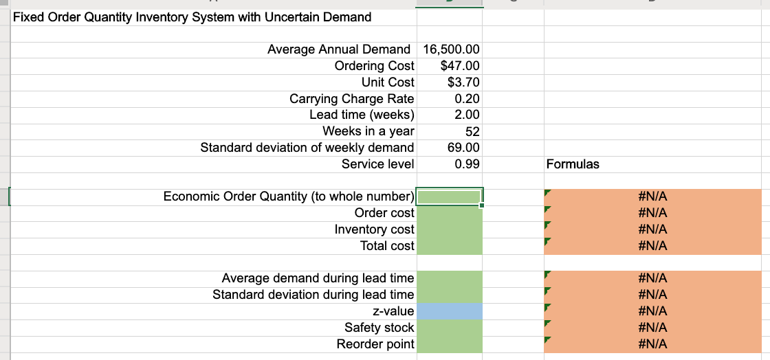 Solved Fixed Order Quantity Inventory System with Uncertain | Chegg.com