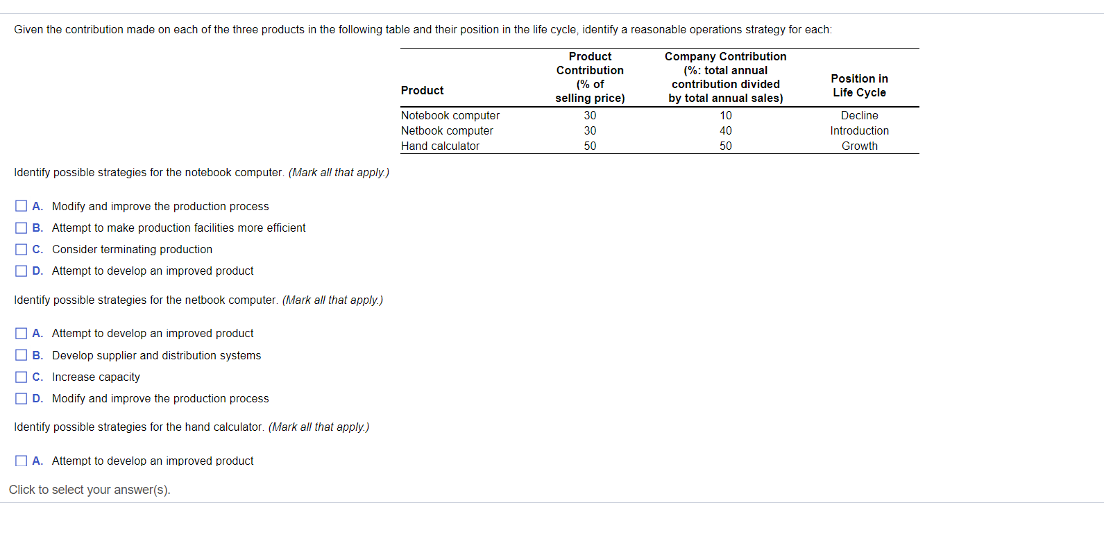 Solved Given the contribution made on each of the three | Chegg.com