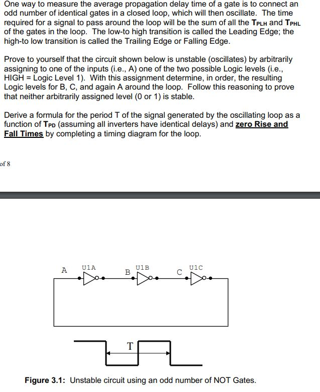 Solved One way to measure the average propagation delay | Chegg.com