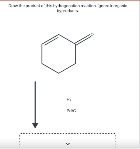 Draw the product of this hydrogenation reaction. | Chegg.com