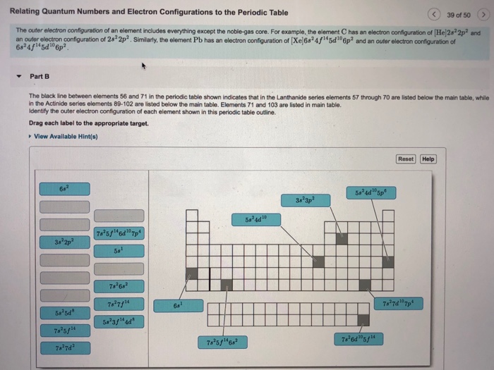 Solved Relating Quantum Numbers and Electron Configurations | Chegg.com