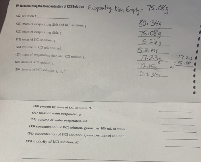 Solved Euopoa, bonemeケ 75.08 s Determining the Concentration | Chegg.com