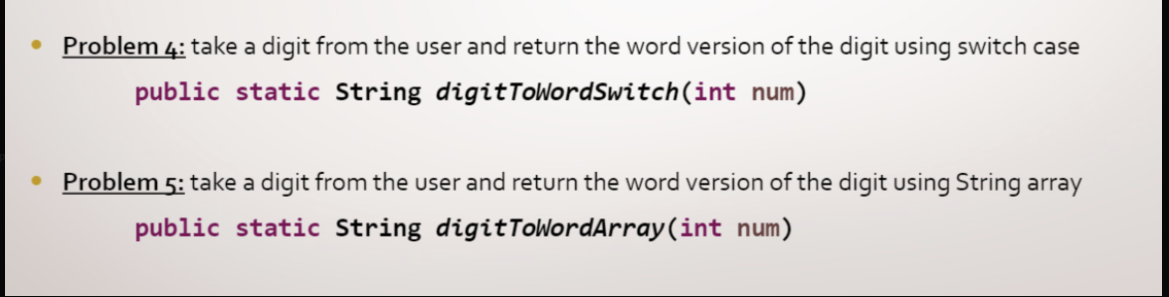 Solved Problem 1: take 10 integer numbers from the user and | Chegg.com