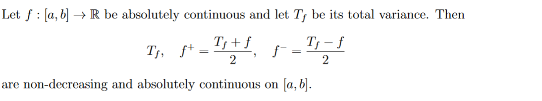 Solved Let f:[a,b]→R be absolutely continuous and let Tf be | Chegg.com