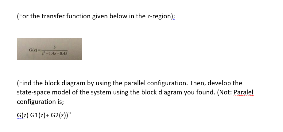 Solved (For the transfer function given below in the | Chegg.com