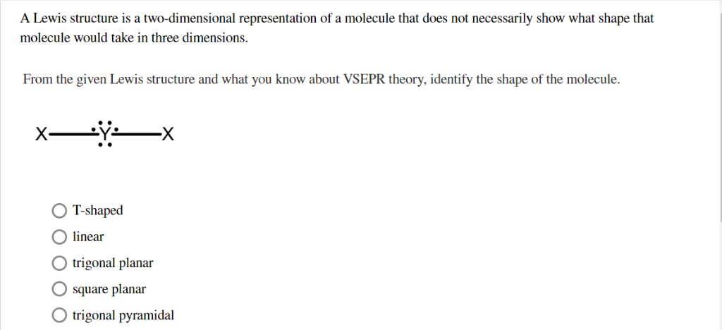 Solved A Lewis structure is a two-dimensional representation | Chegg.com