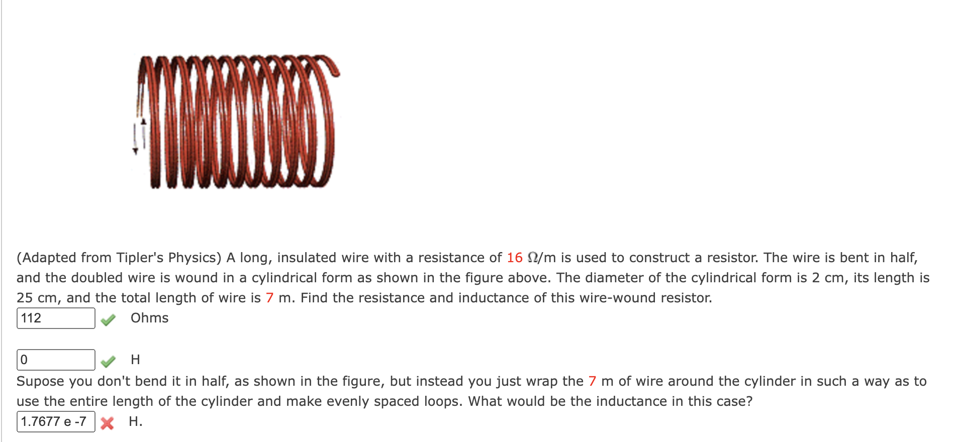 Solved (Adapted from Tipler's Physics) A long, insulated | Chegg.com