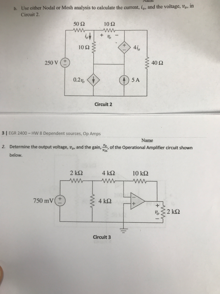 Solved Use either Nodal or Mesh analysis to calculate the | Chegg.com Solved Use either Nodal or Mesh analysis to calculate the | Chegg.com