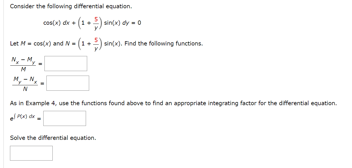 Solved Consider the following differential | Chegg.com