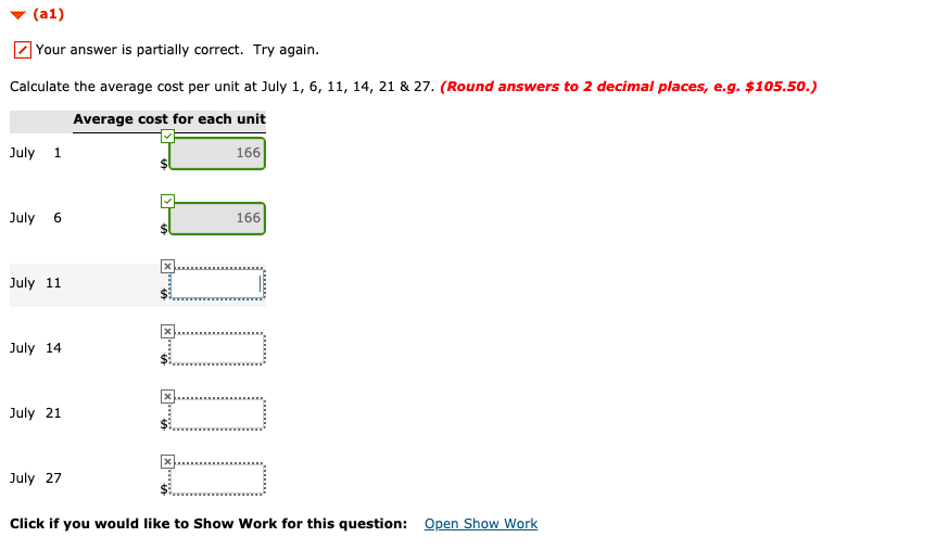 Solved Problem 6-09A a1-a2, b (Part Level Submission) | Chegg.com