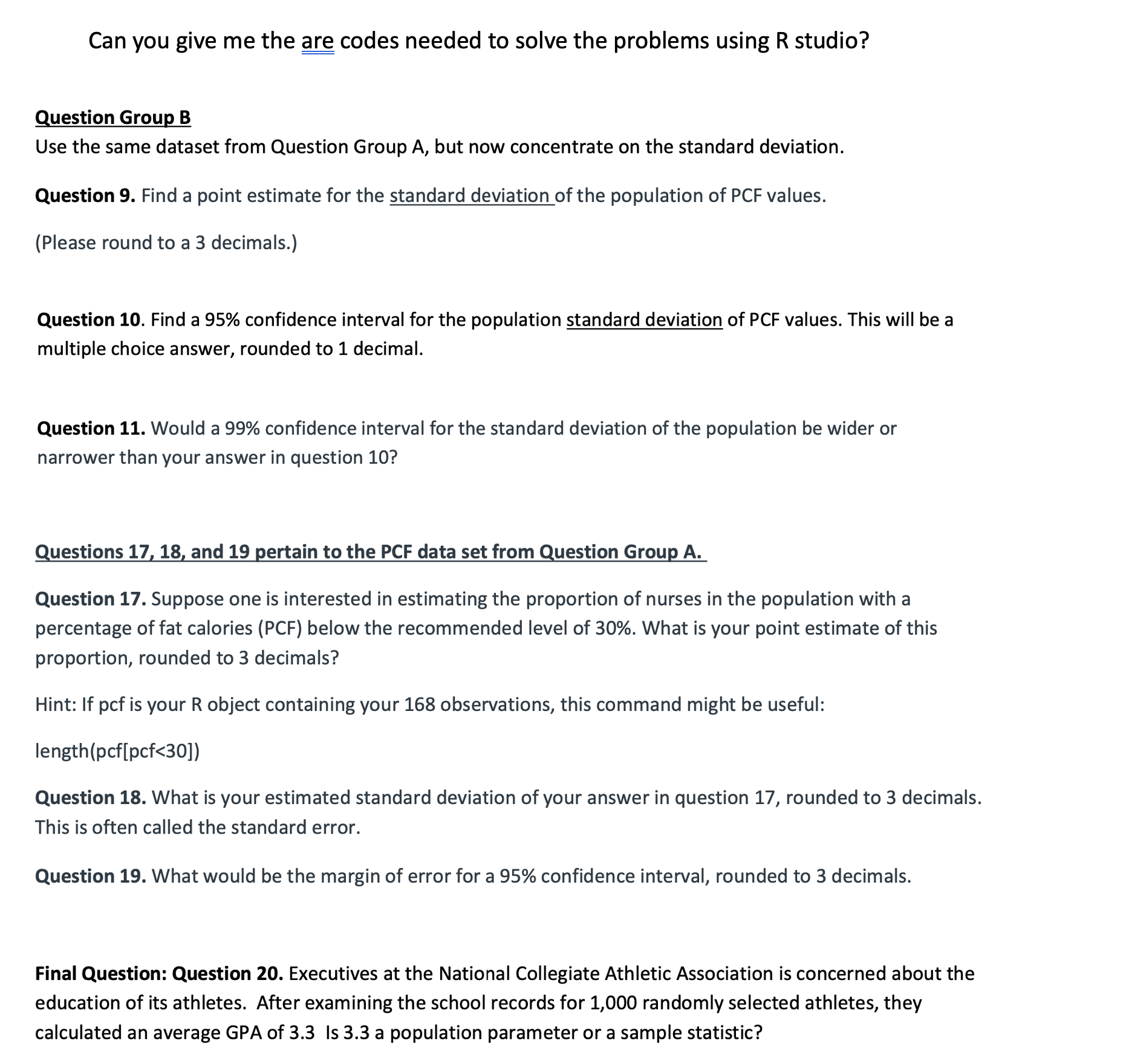 Solved Can you give me the are codes needed to solve the | Chegg.com