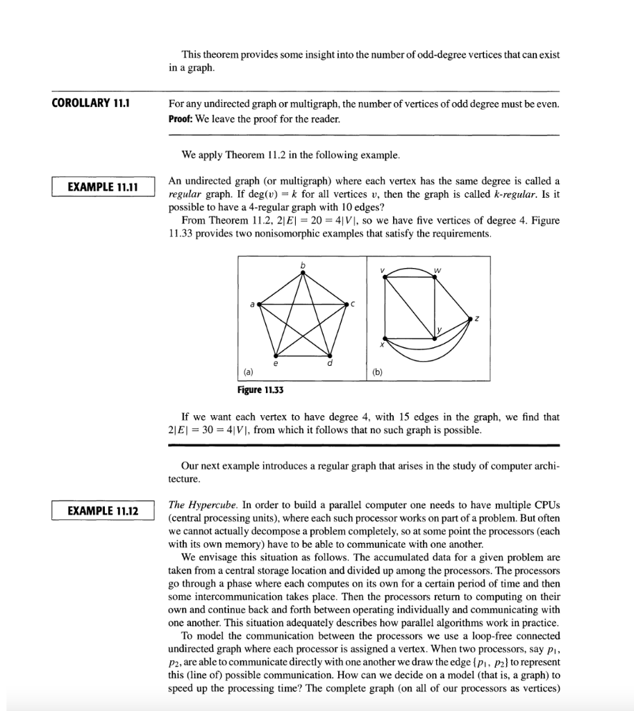 Solved a) Can there exist a graph with |VI = 9 vertices, all | Chegg.com