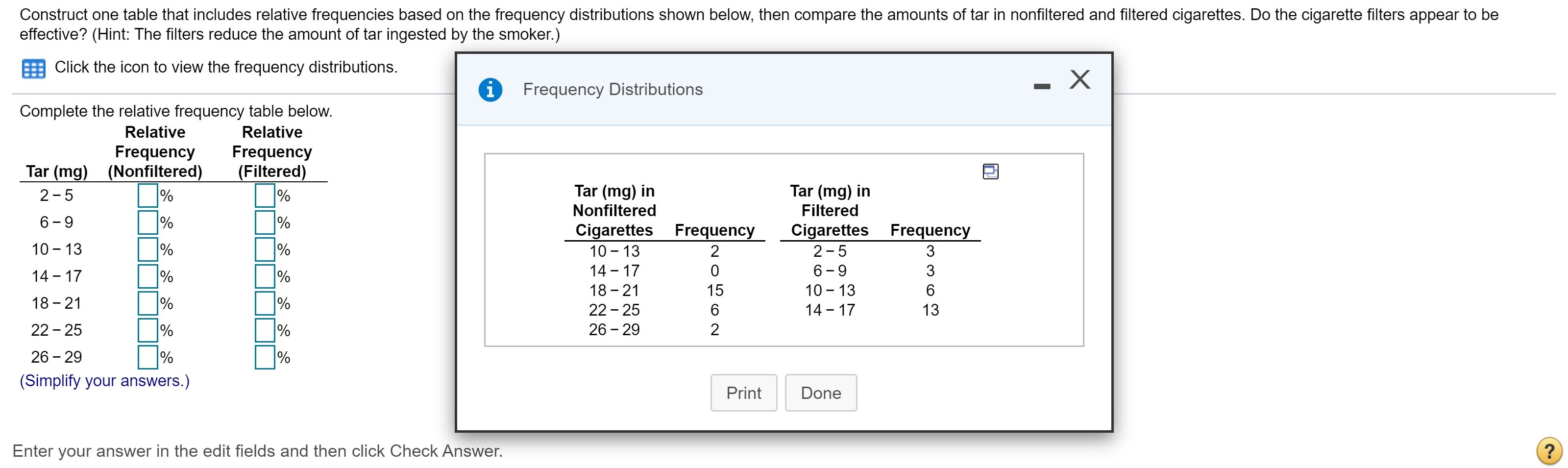 Solved Construct one table that includes relative | Chegg.com