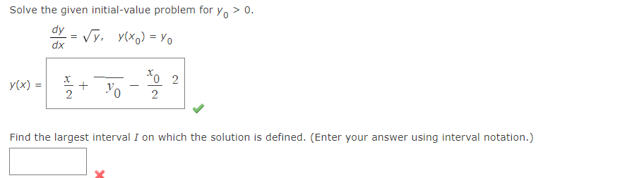 Solved Solve the given initial-value problem. dy + P(x)y = | Chegg.com