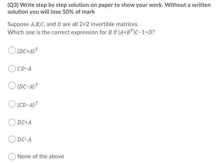 Solved (23) Write step by step solution on paper to show | Chegg.com