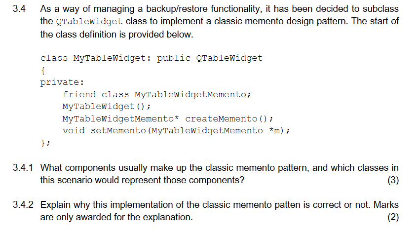 Solved 3.4 As a way of managing a backup/restore | Chegg.com