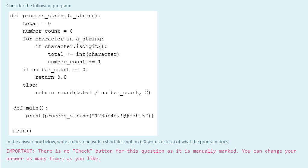 Solved Consider the following program: def | Chegg.com